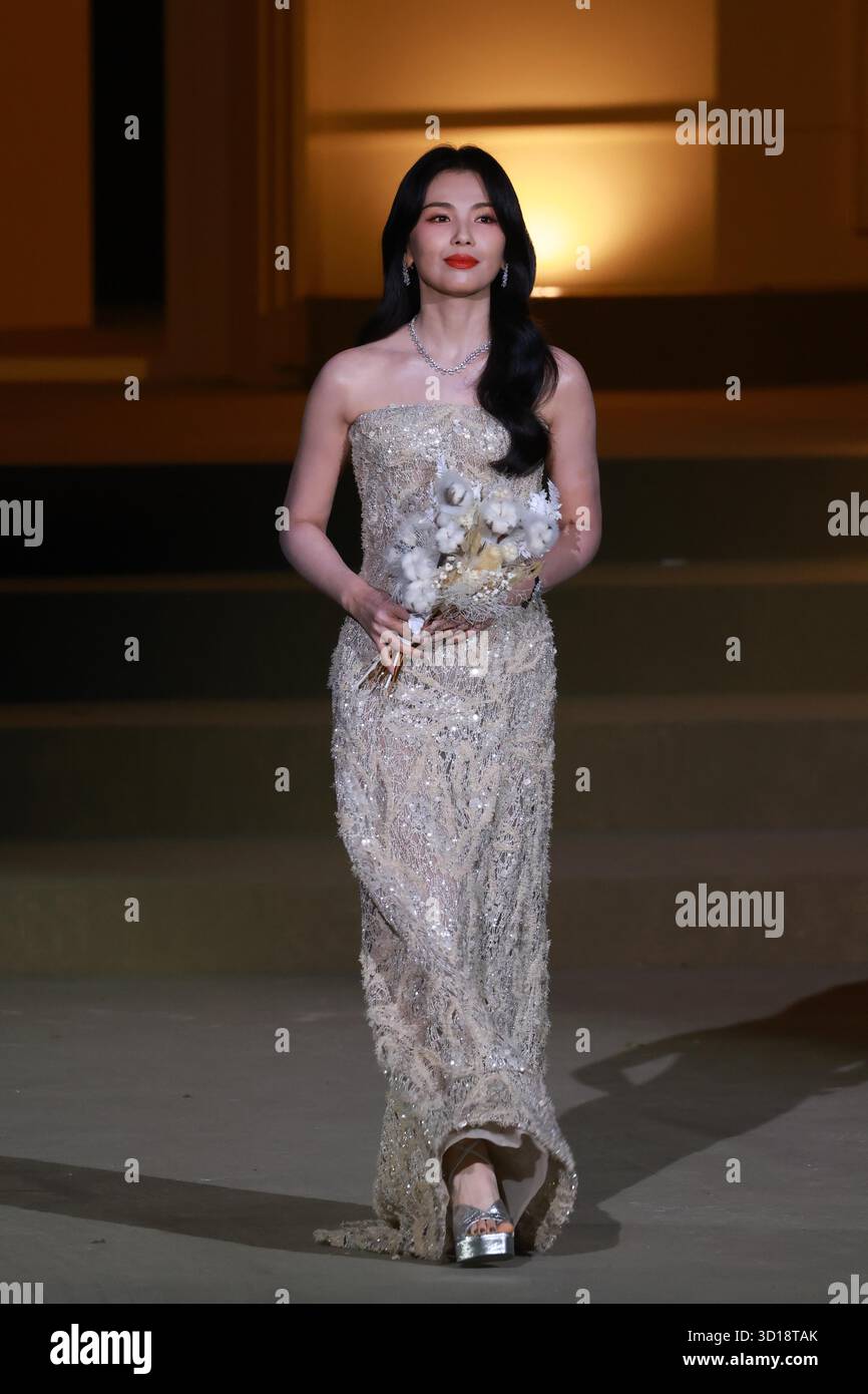 Chinese actress Liu Tao attends an activity in Shanghai, China, 23 ...