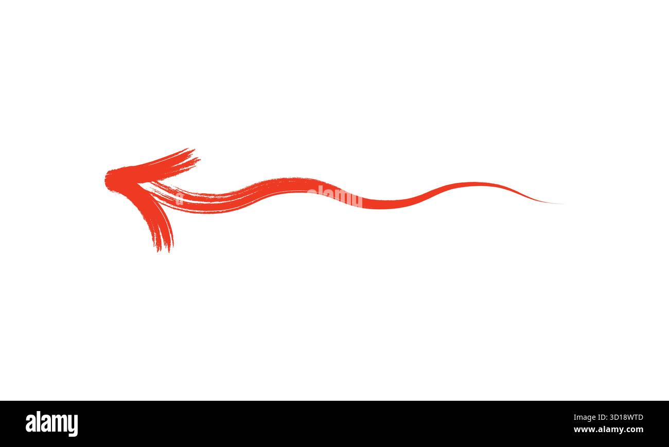 Red arrow paint on Stock Vector Images - Alamy