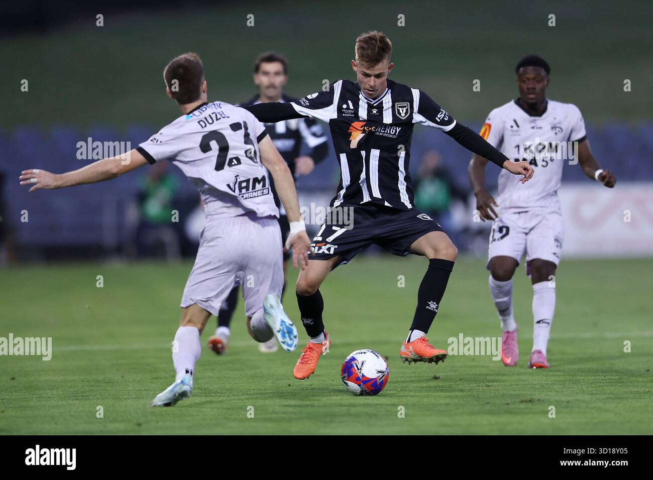 Oliver Randazzo of the Bulls controls the ball during the A-League ...