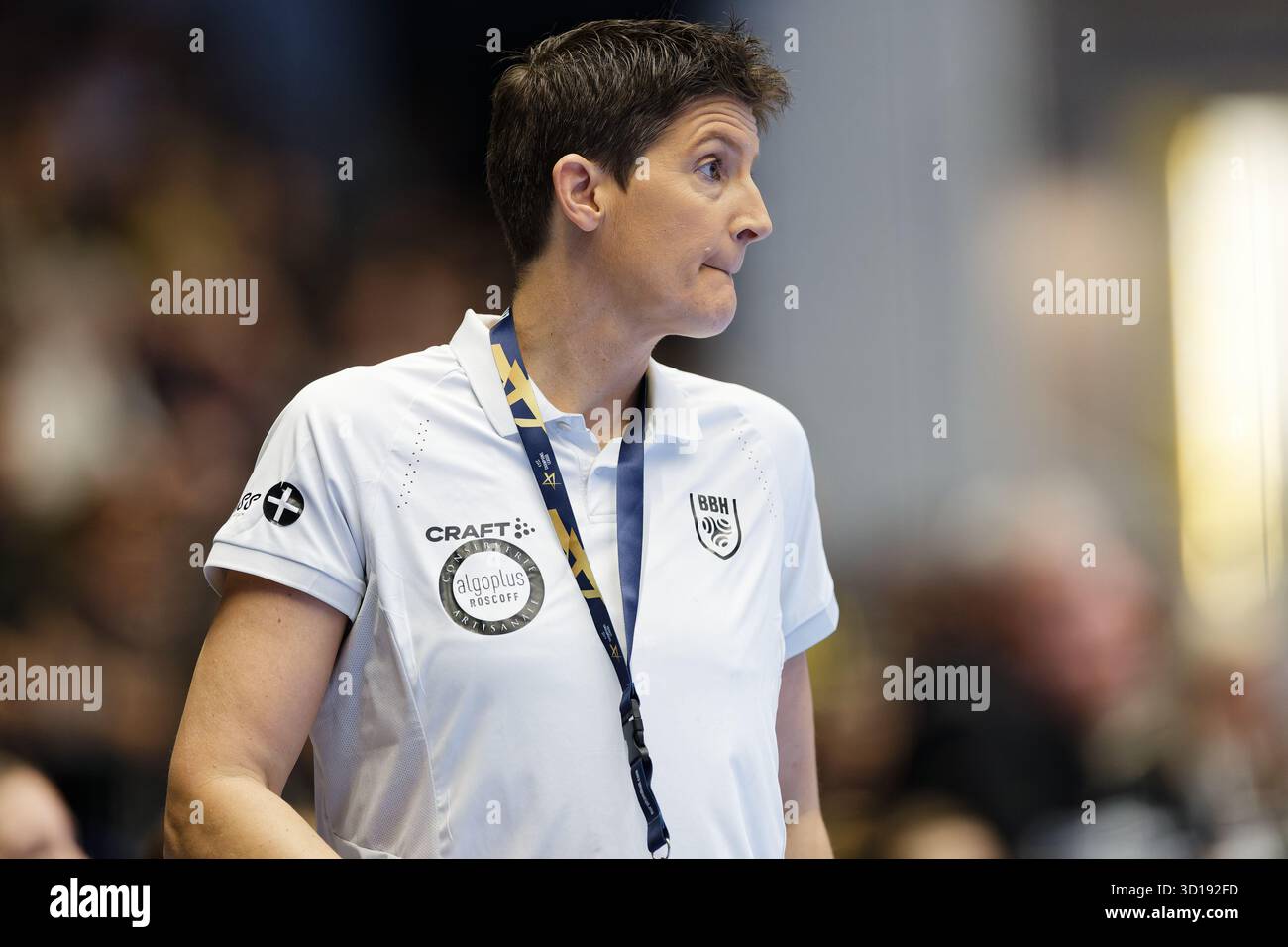 Ikast, Denmark. 26th, October 2025. Head coach Raphaelle Tervel of ...