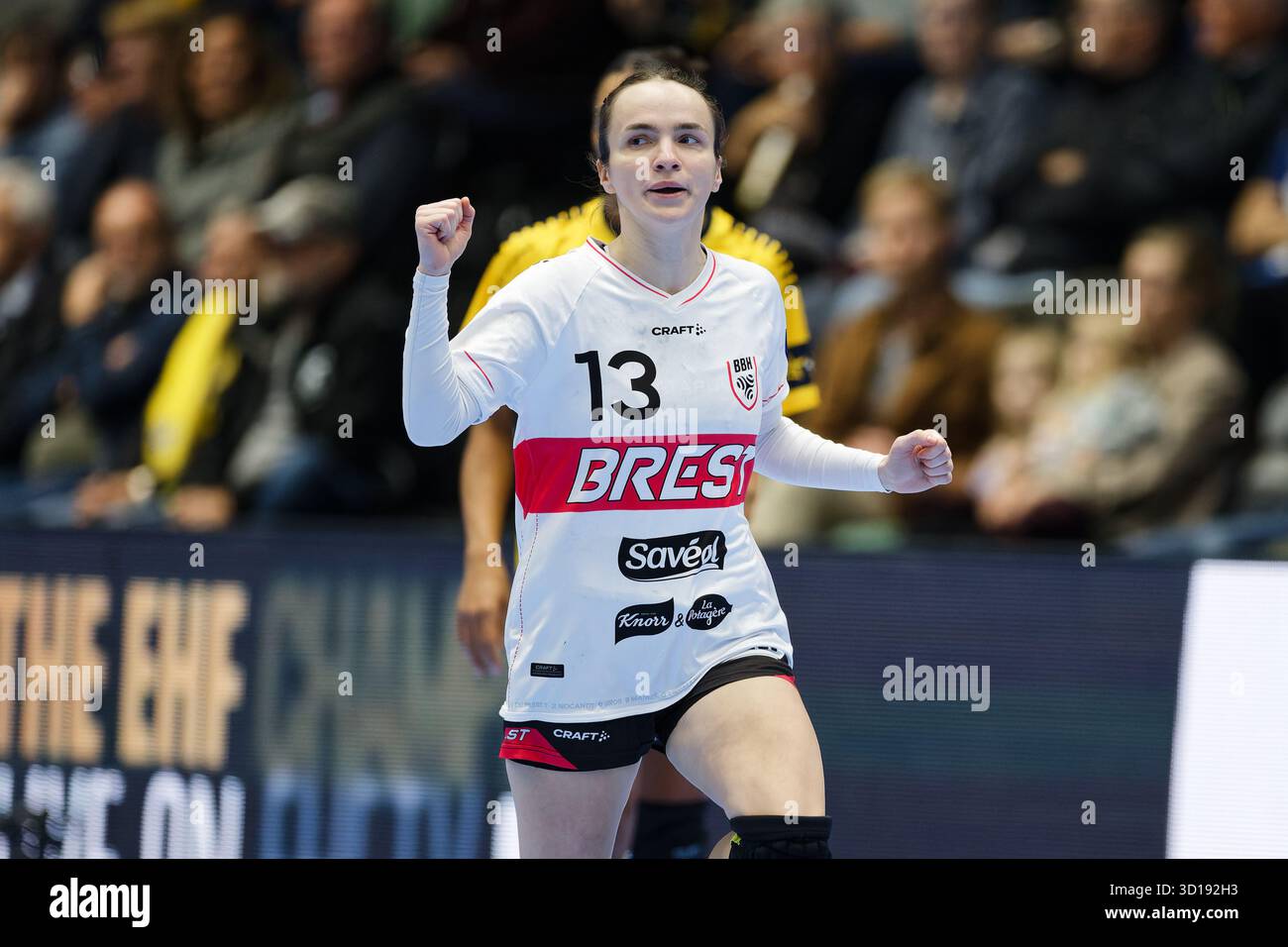 Ikast, Denmark. 26th, October 2025. Anna Vjakhireva (13) of Brest ...