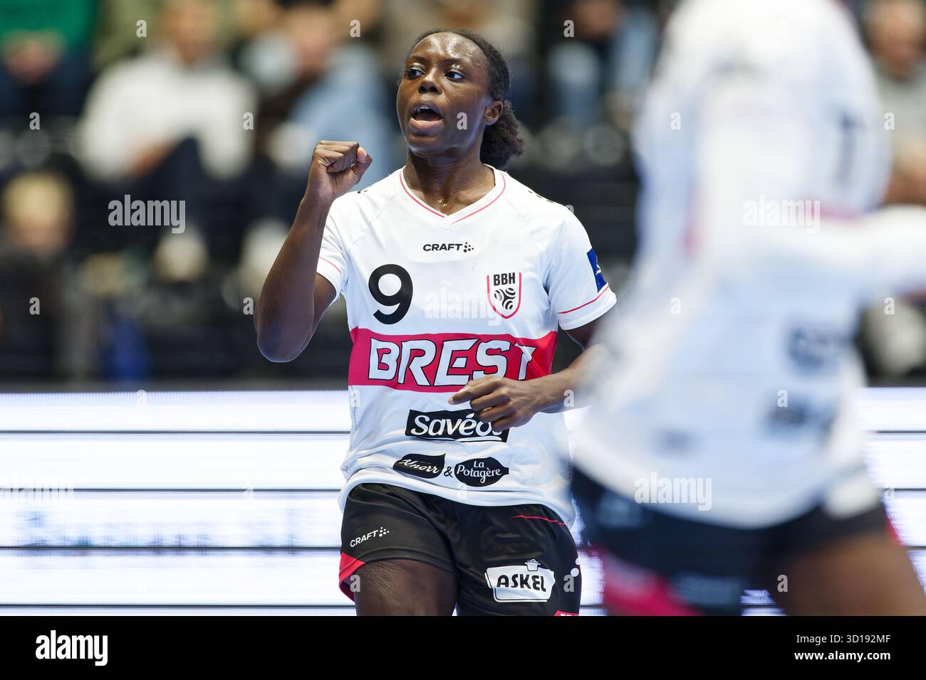 Ikast, Denmark. 26th, October 2025. Kiara Tshimanga (9) of Brest ...