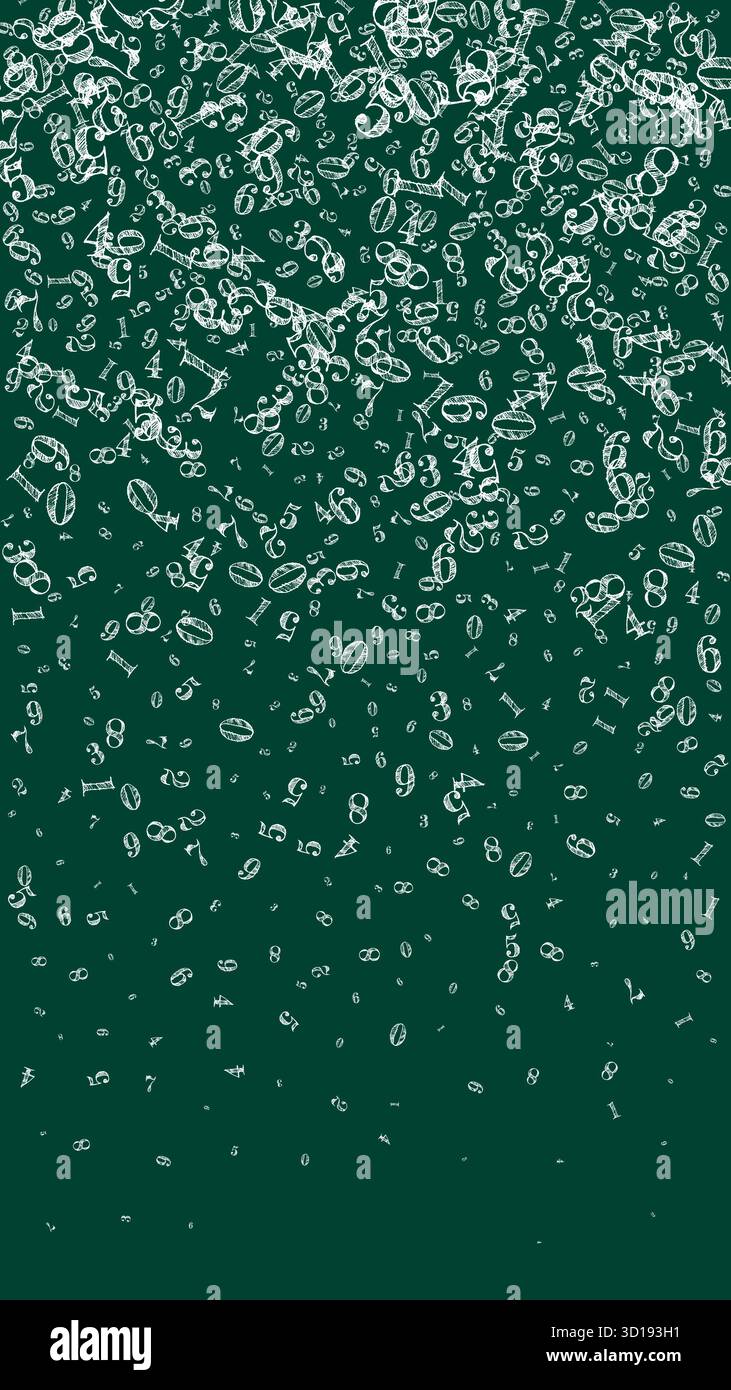 Digits falling Stock Vector Images - Alamy
