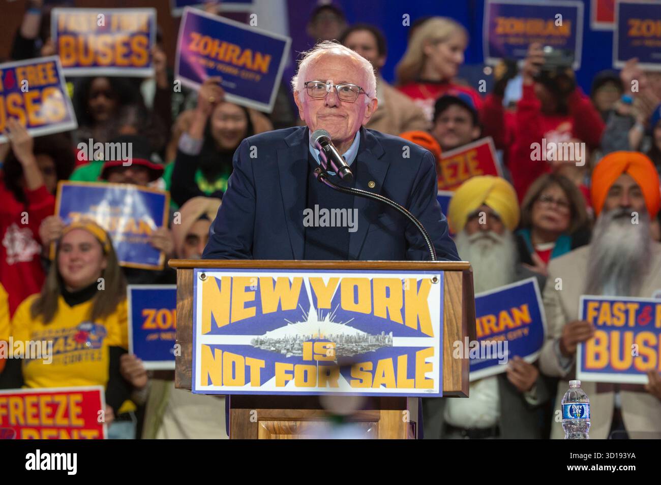 U.S. Senator Bernie Sanders speaks at the "New York Is Not For Sale ...