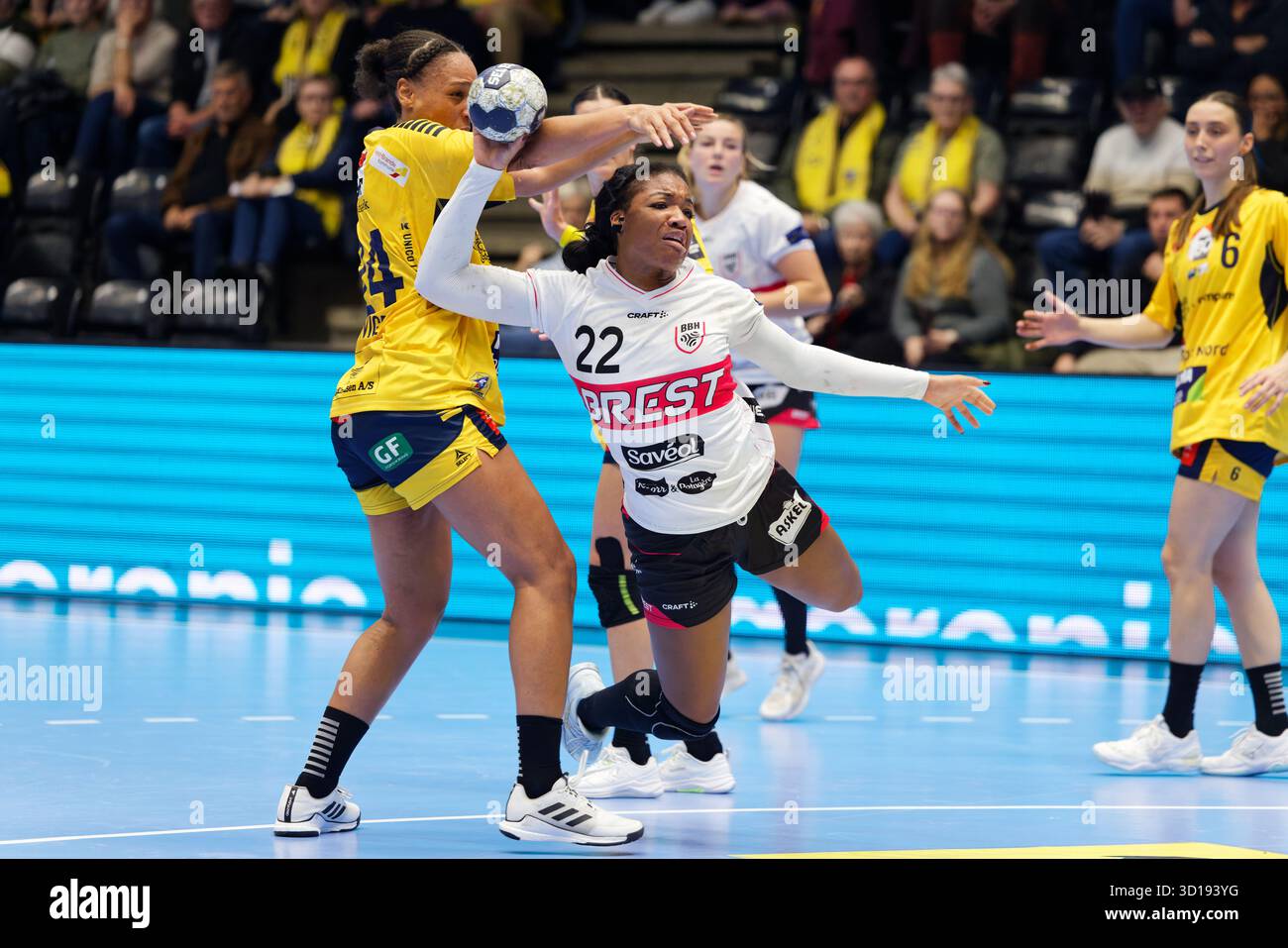 Ikast, Denmark. 26th, October 2025. Pauletta Foppa (22) of Brest ...