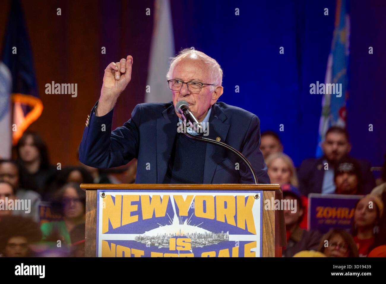 U.S. Senator Bernie Sanders speaks at the "New York Is Not For Sale ...