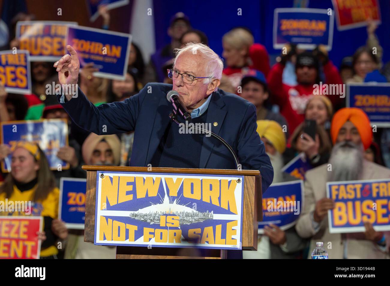 U.S. Senator Bernie Sanders speaks at the "New York Is Not For Sale ...