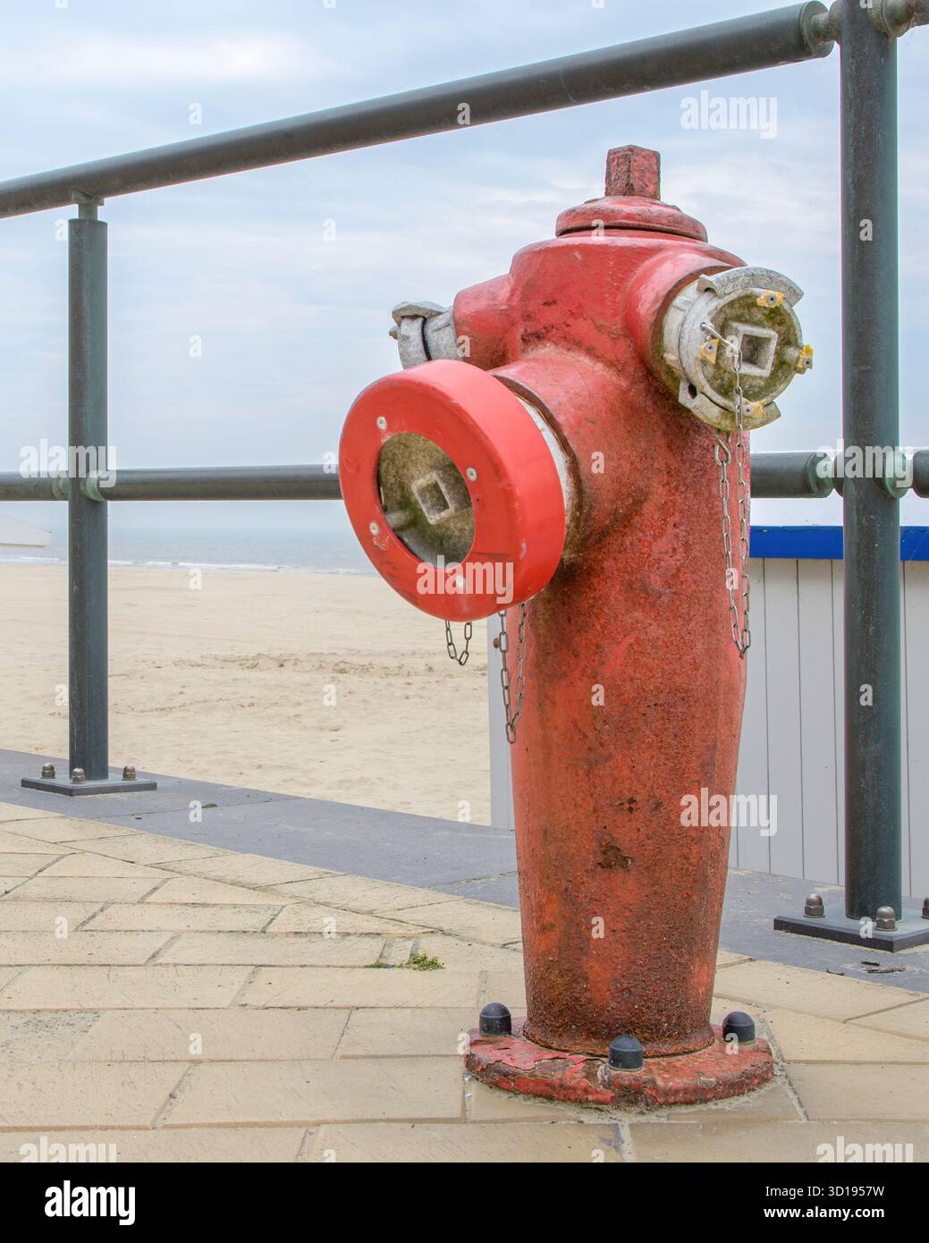 Fire hydrant on the coastal area on the pedestrian road Stock Photo - Alamy