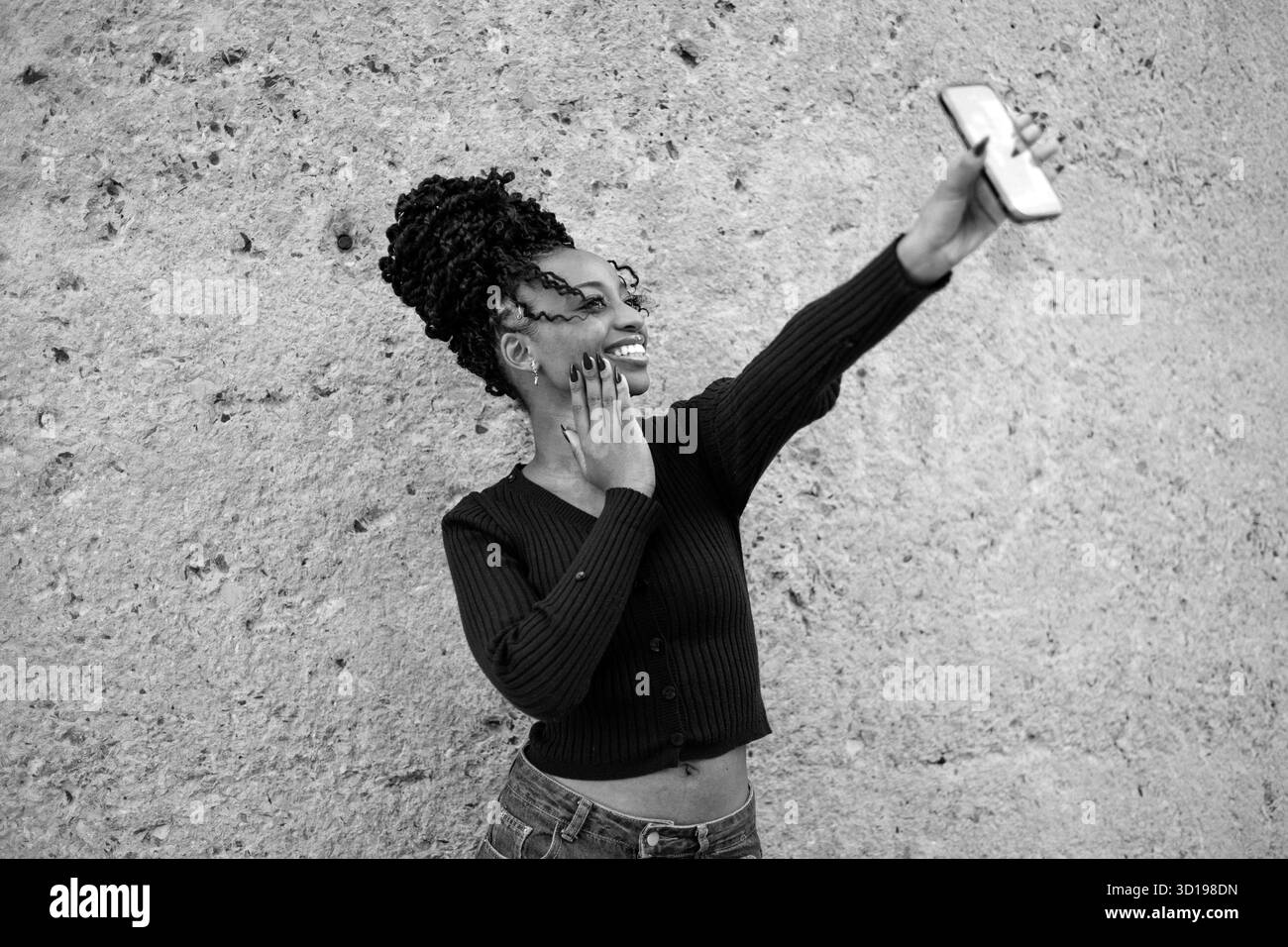 Contrast jacket Black and White Stock Photos & Images - Alamy