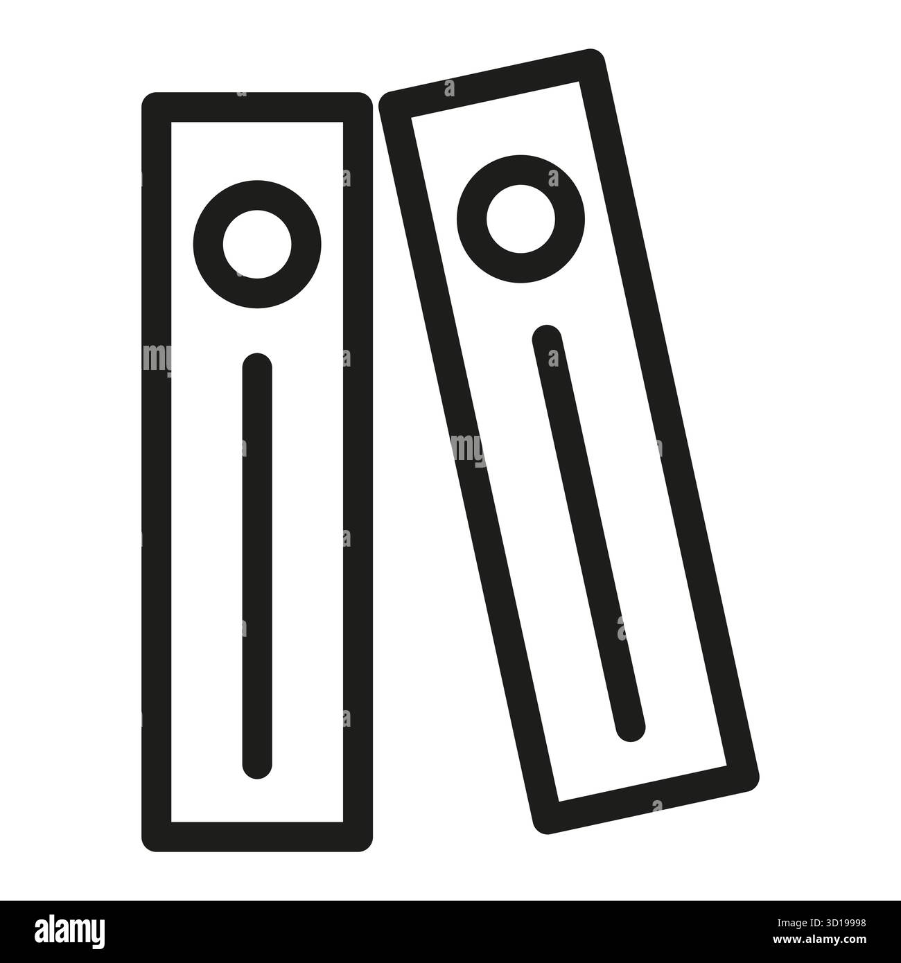 Binder folders icon. Document storage symbol. Office archive Vector ...