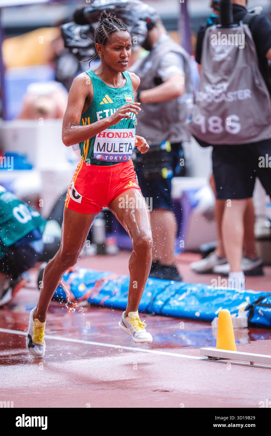 Lomi Muleta participating in the World Athletics Championships in Tokyo ...