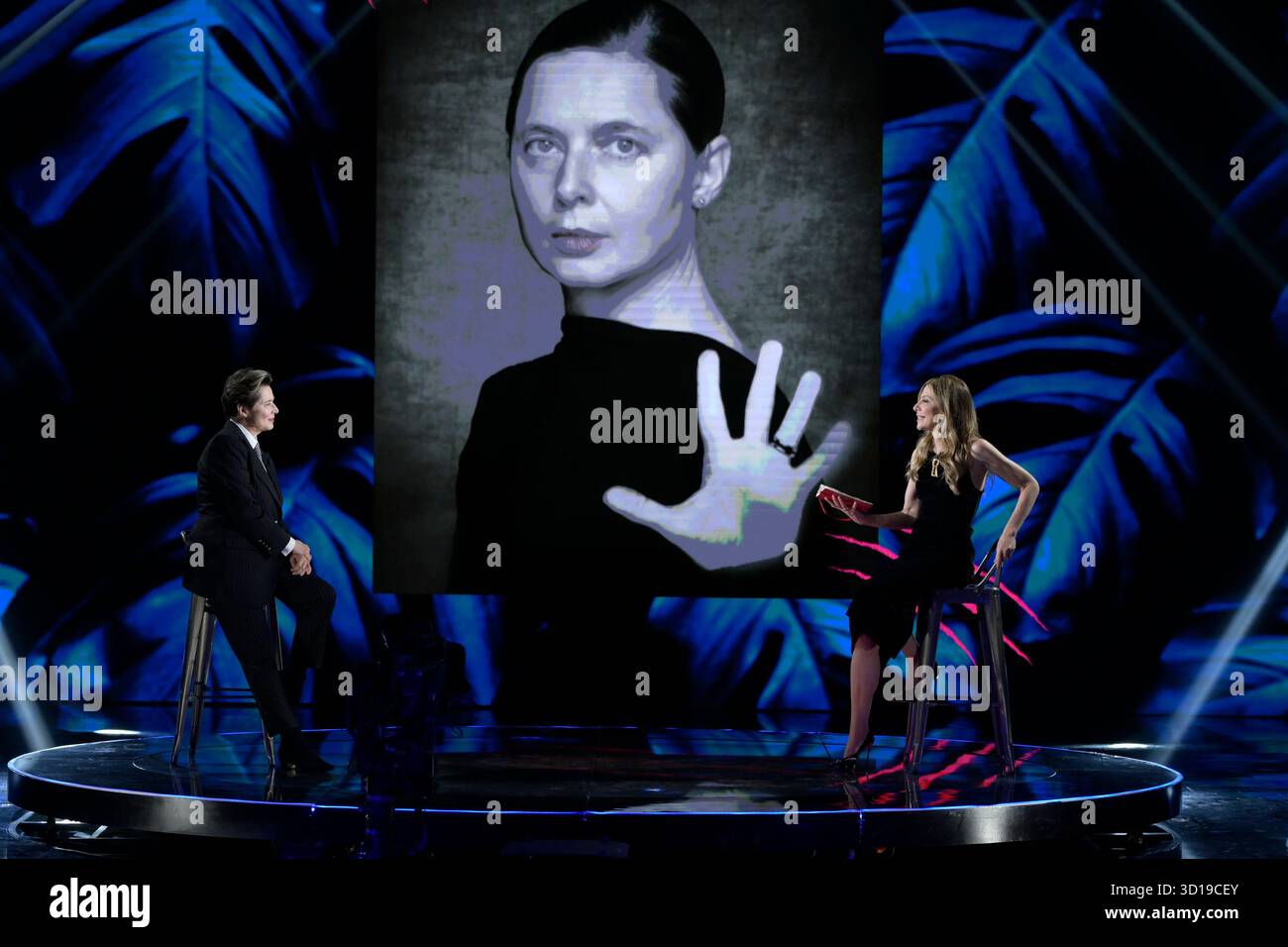 Isabella Rossellini attends the first episode of Rai tv program Belve ...