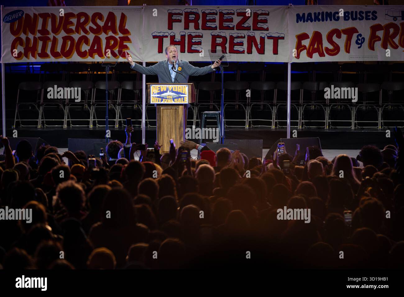 New York City Comptroller Brad Lander speaks during 'New York is not ...