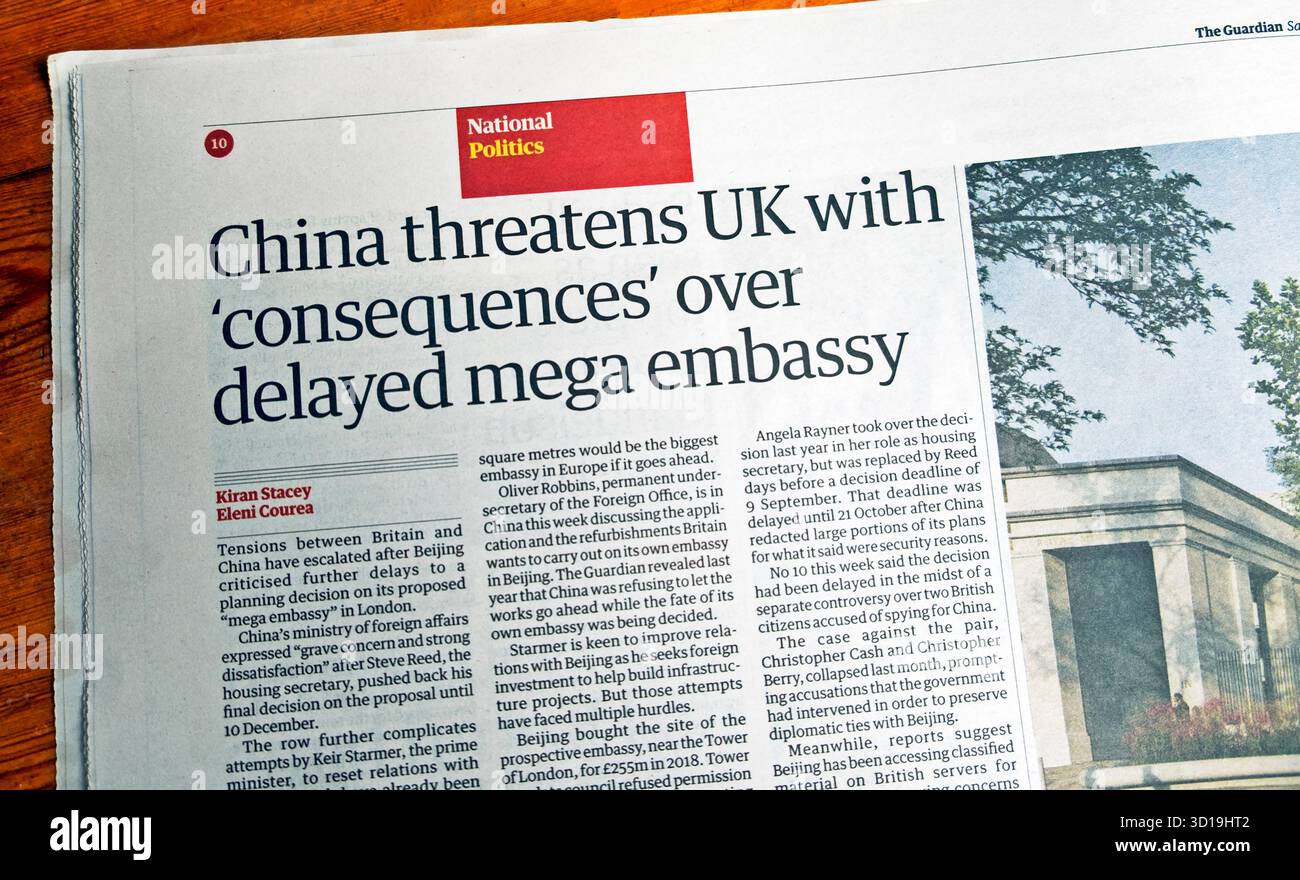 Mega chinese embassy london hi-res stock photography and images - Alamy