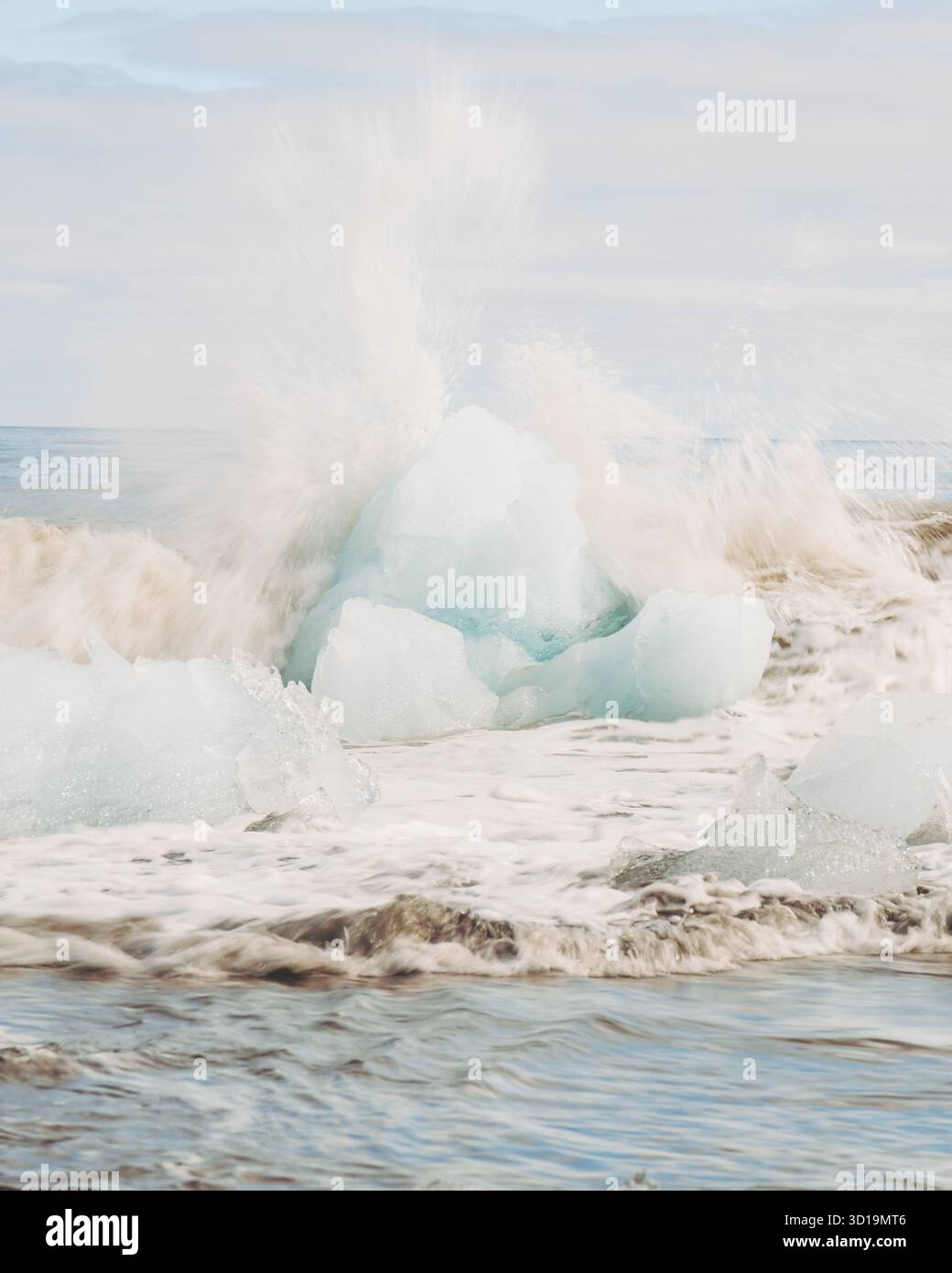 Ice floe crashing into sea hi-res stock photography and images - Alamy