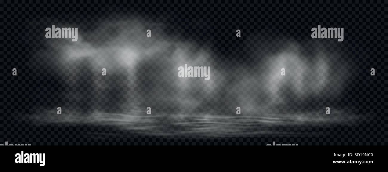 Spooky realistic smoke on water surface Stock Vector Image & Art - Alamy