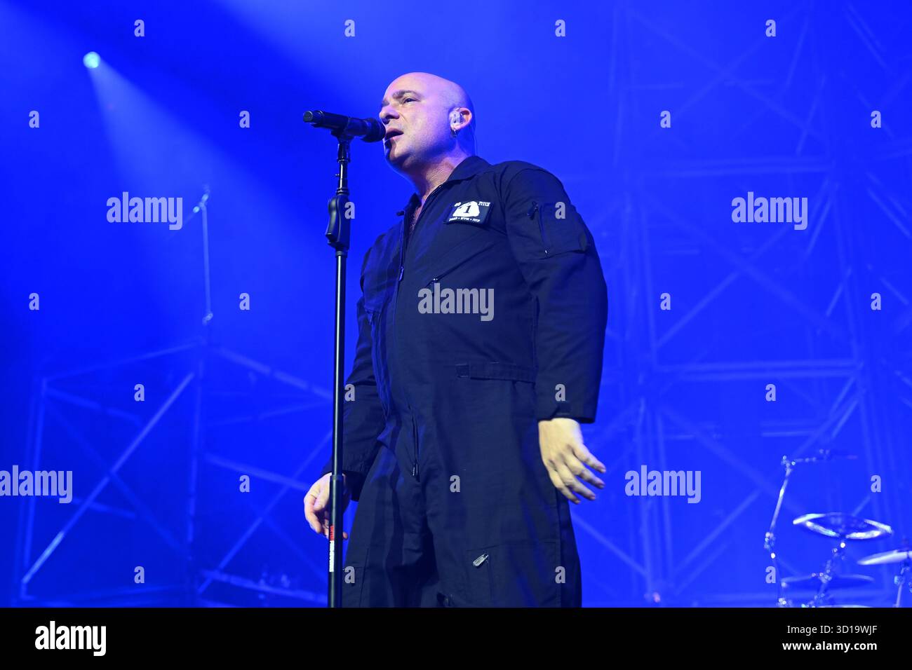 LONDON, ENGLAND - OCTOBER 26: David Draiman of ‘Disturbed’ performing ...