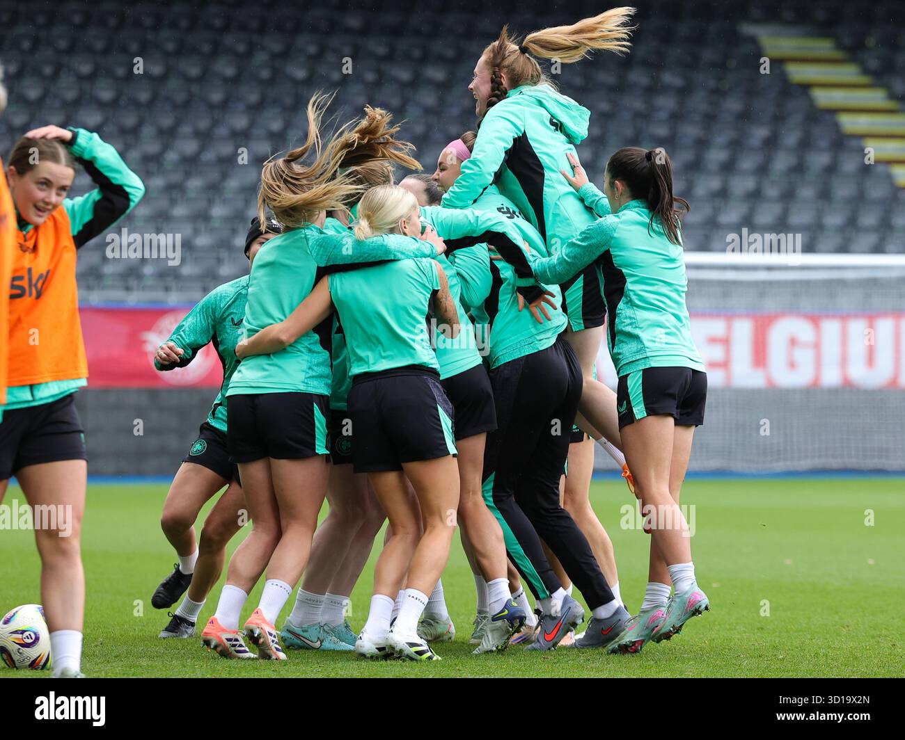 Irish players pictured celebrating during the Ireland Women’s National ...