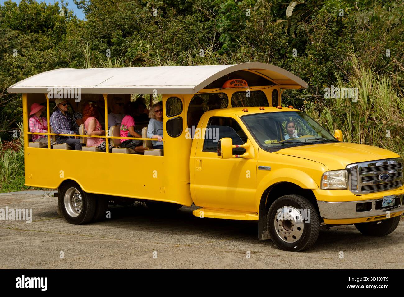 Tortola, British Virgin Islands - Island Tour Bus with Cruise ship ...