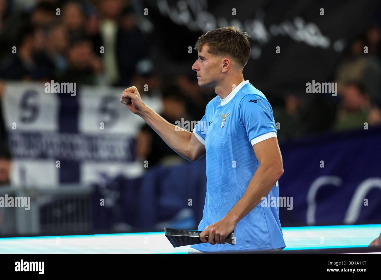 Toma Basic of Lazio celebrates during the Serie A Enilive 2025-2026 ...