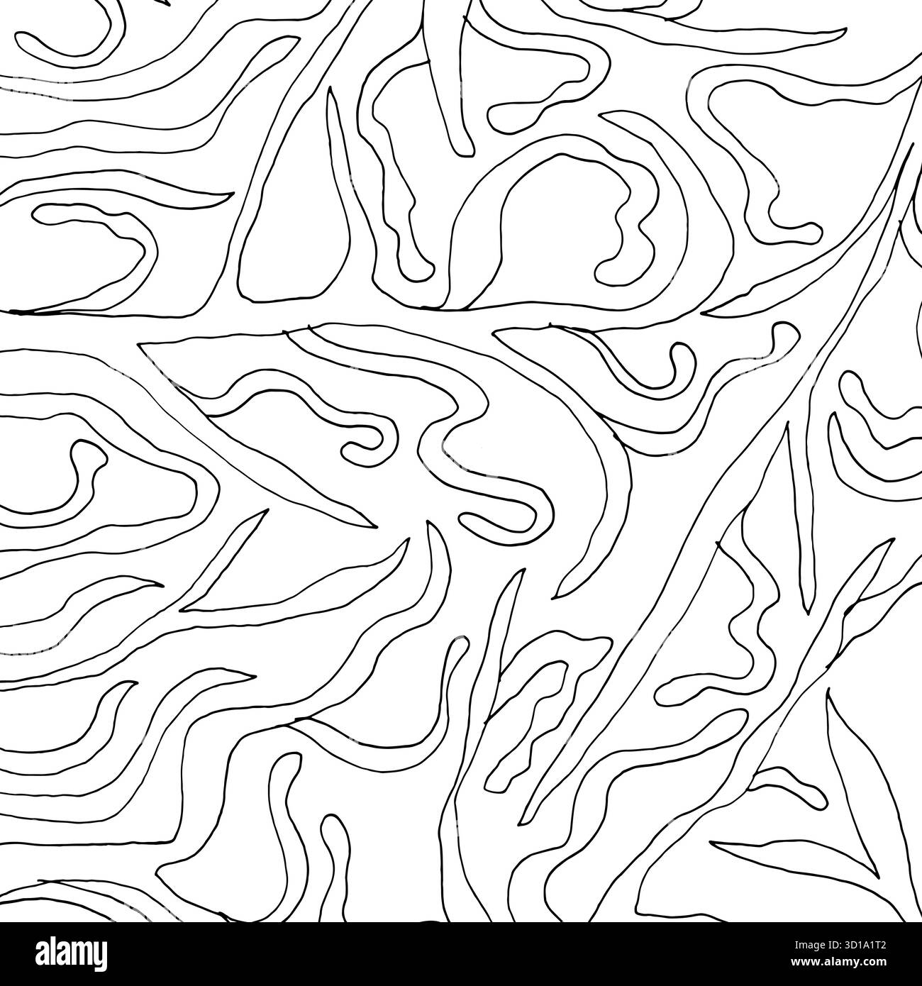 Abstract contour line background. Modern topographic pattern with ...
