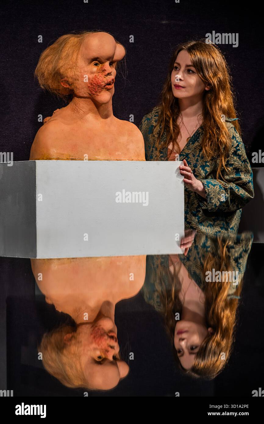 London, UK. 27th Oct, 2025. A production Reference Bust of John Merrick ...