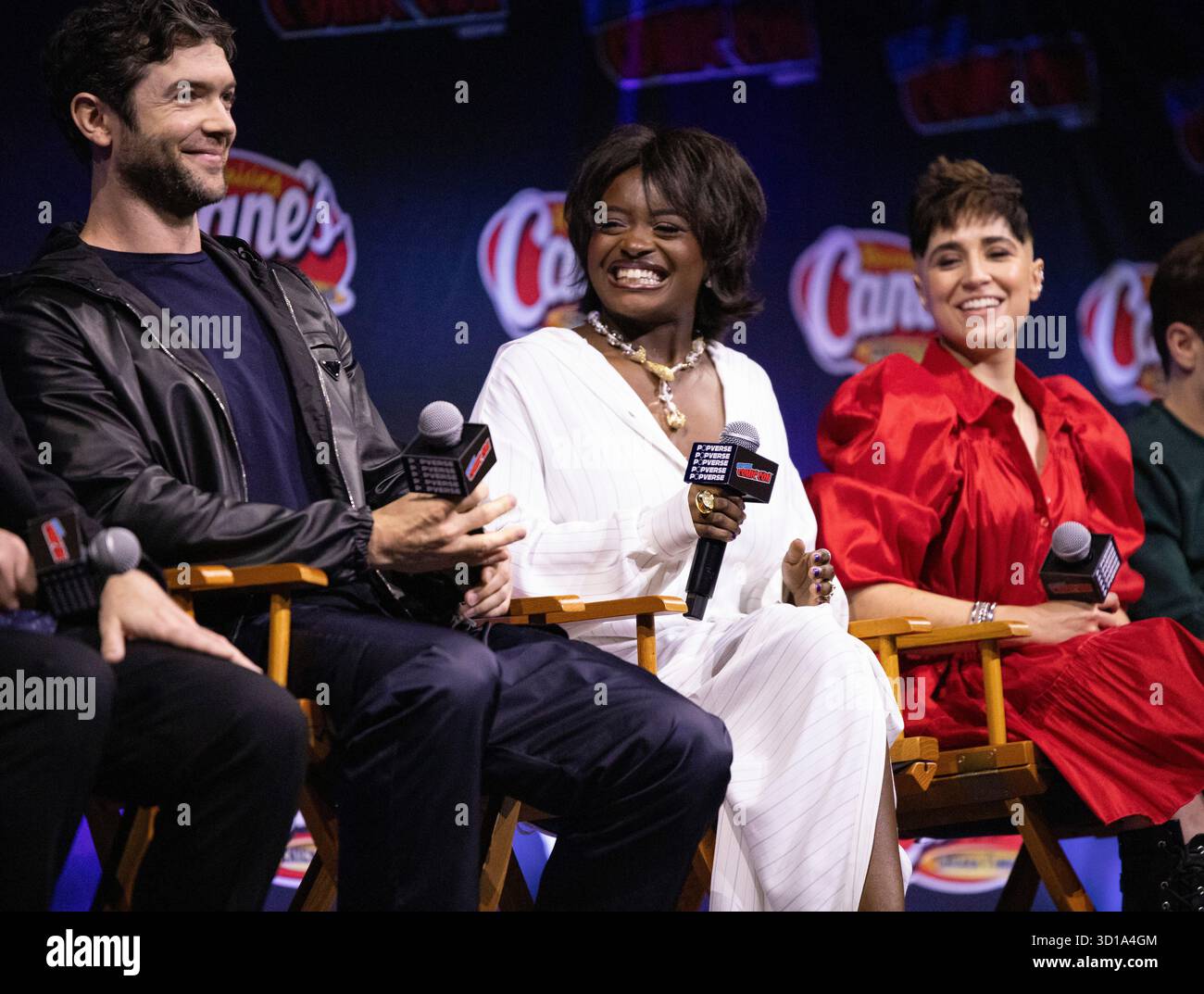 New York, NY. Oct 11, 2025. Ethan Peck, Celia Rose Gooding, Melissa ...