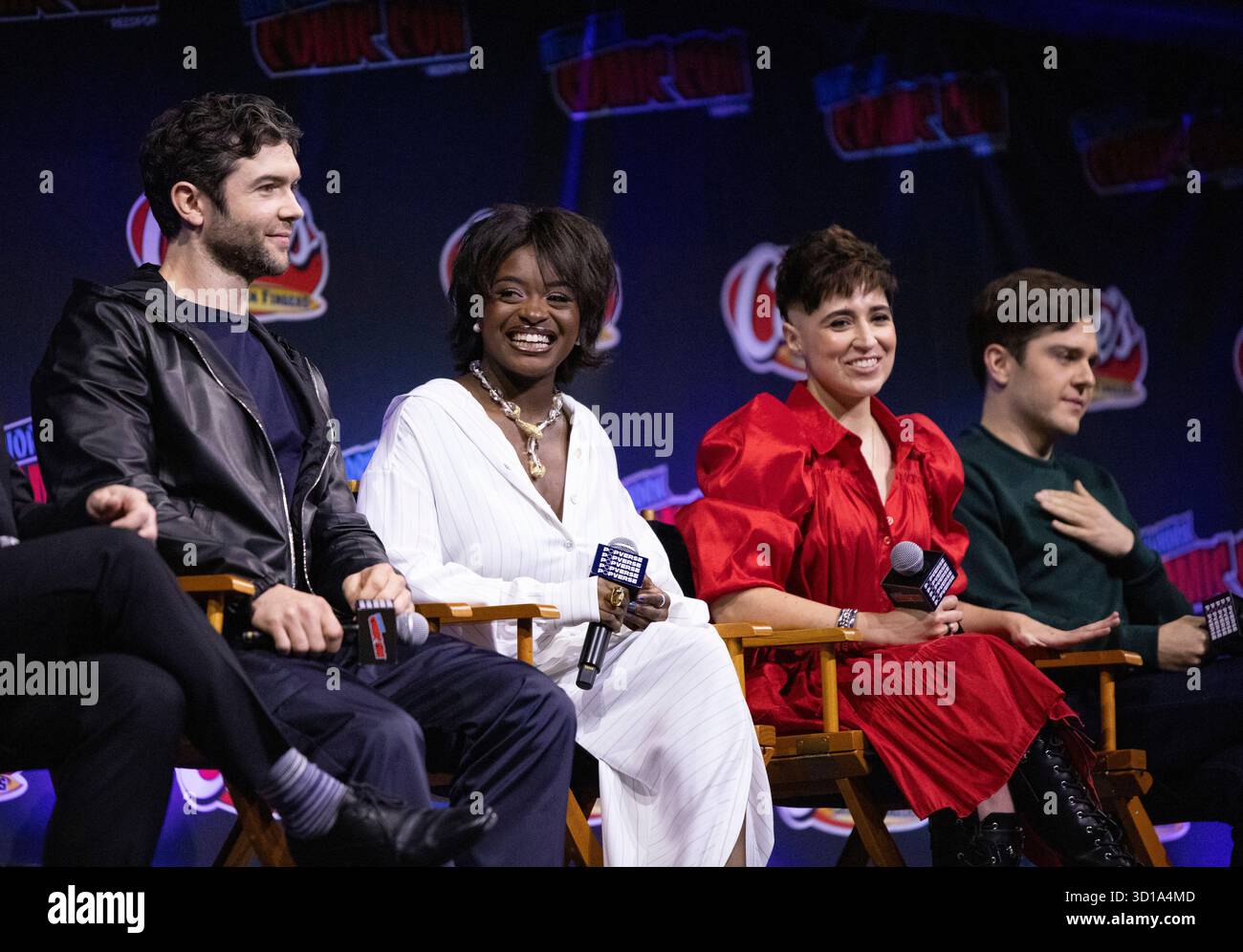 New York NY Oct 11 2025 Ethan Peck Celia Rose Gooding Melissa