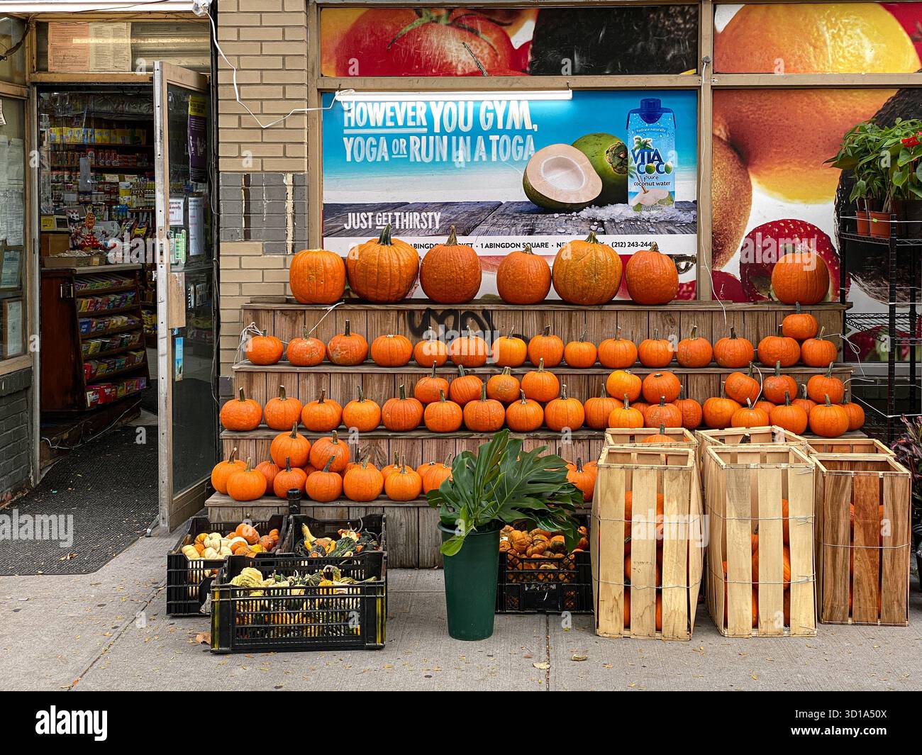 Fall harvest display store storefront hi-res stock photography and ...