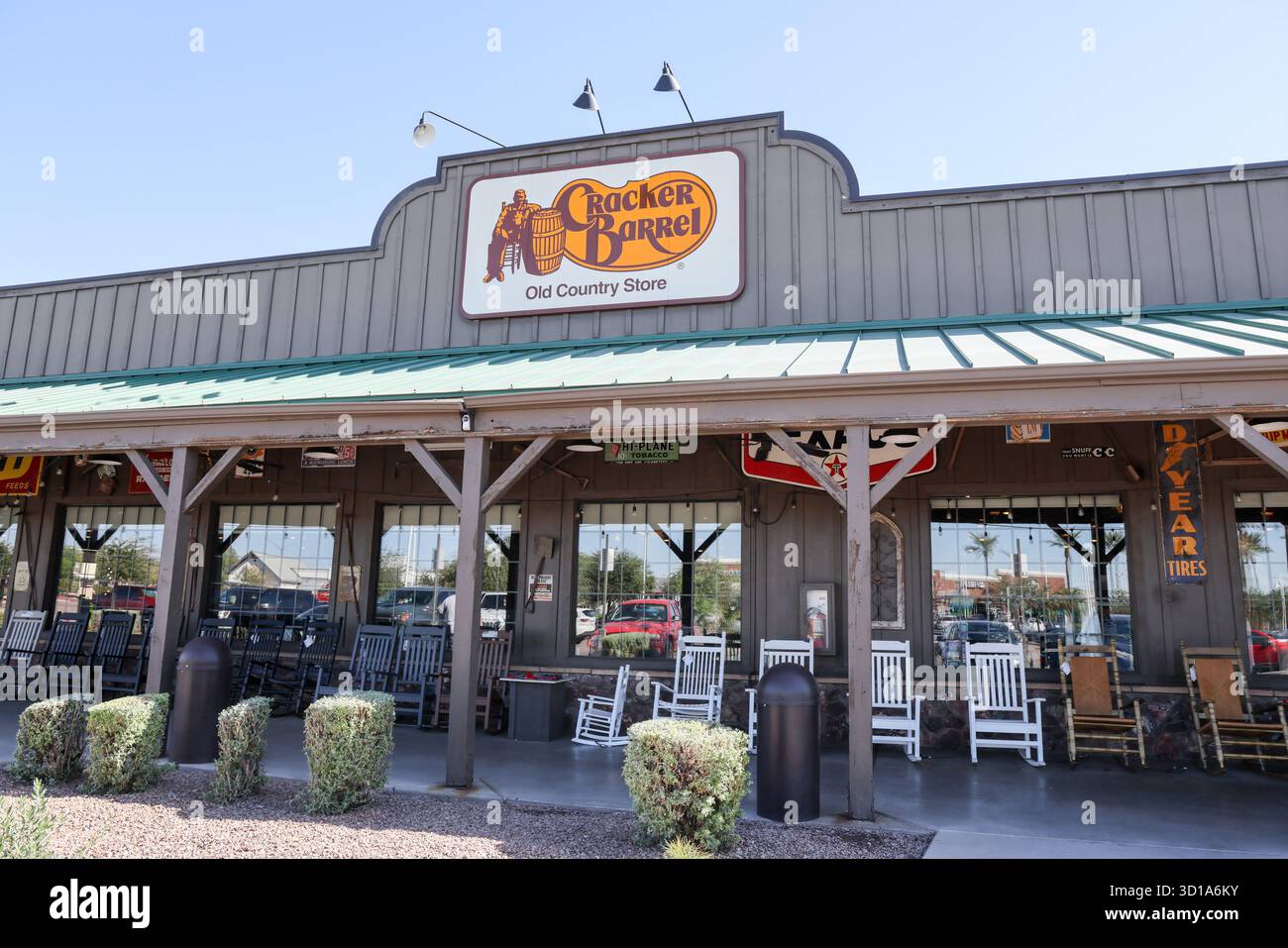 A Cracker Barrel location at the Mesa Riverview Mall in Mesa, Arizona ...