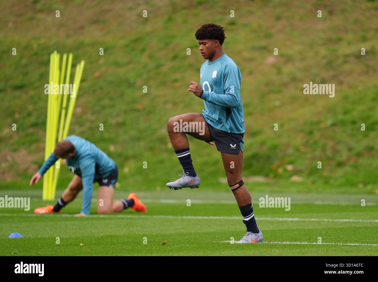 England's Noah Caluori during a training session at the England Rugby ...