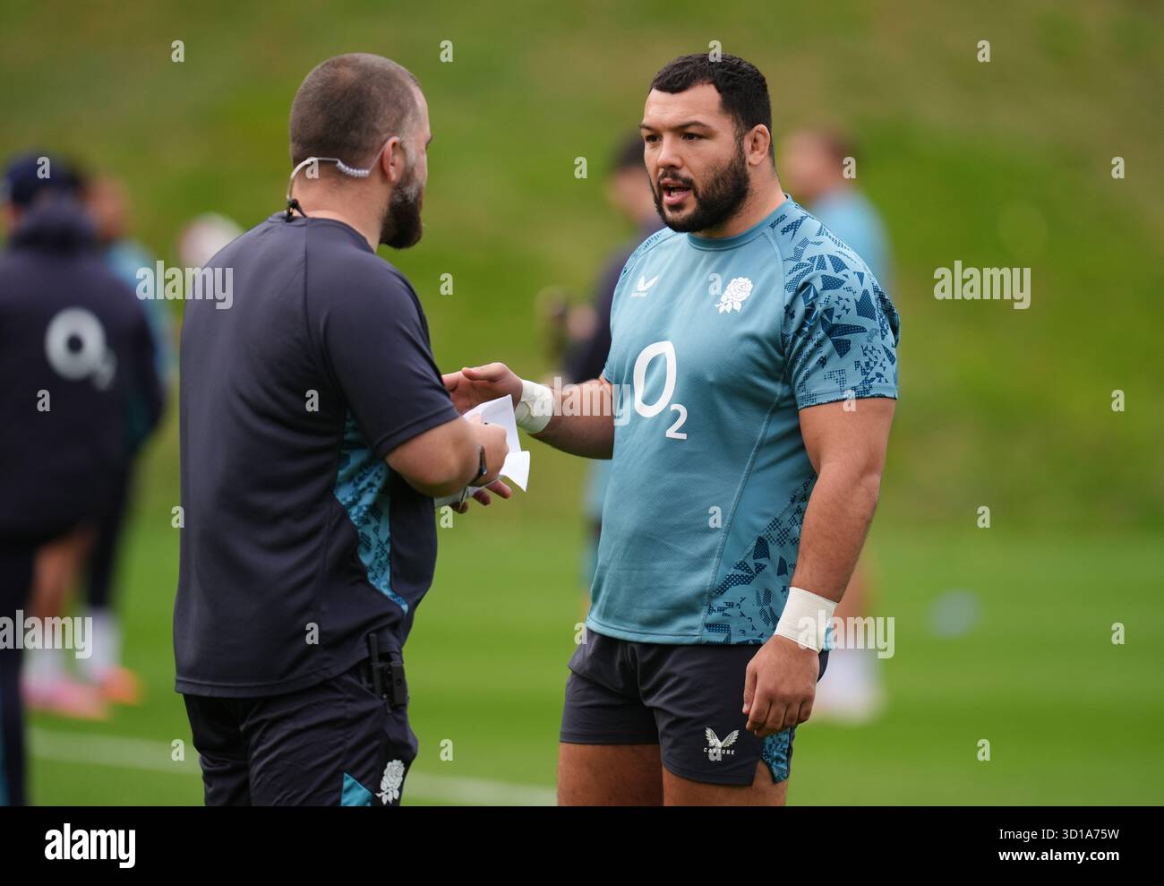 England's Ellis Genge during a training session at the England Rugby ...