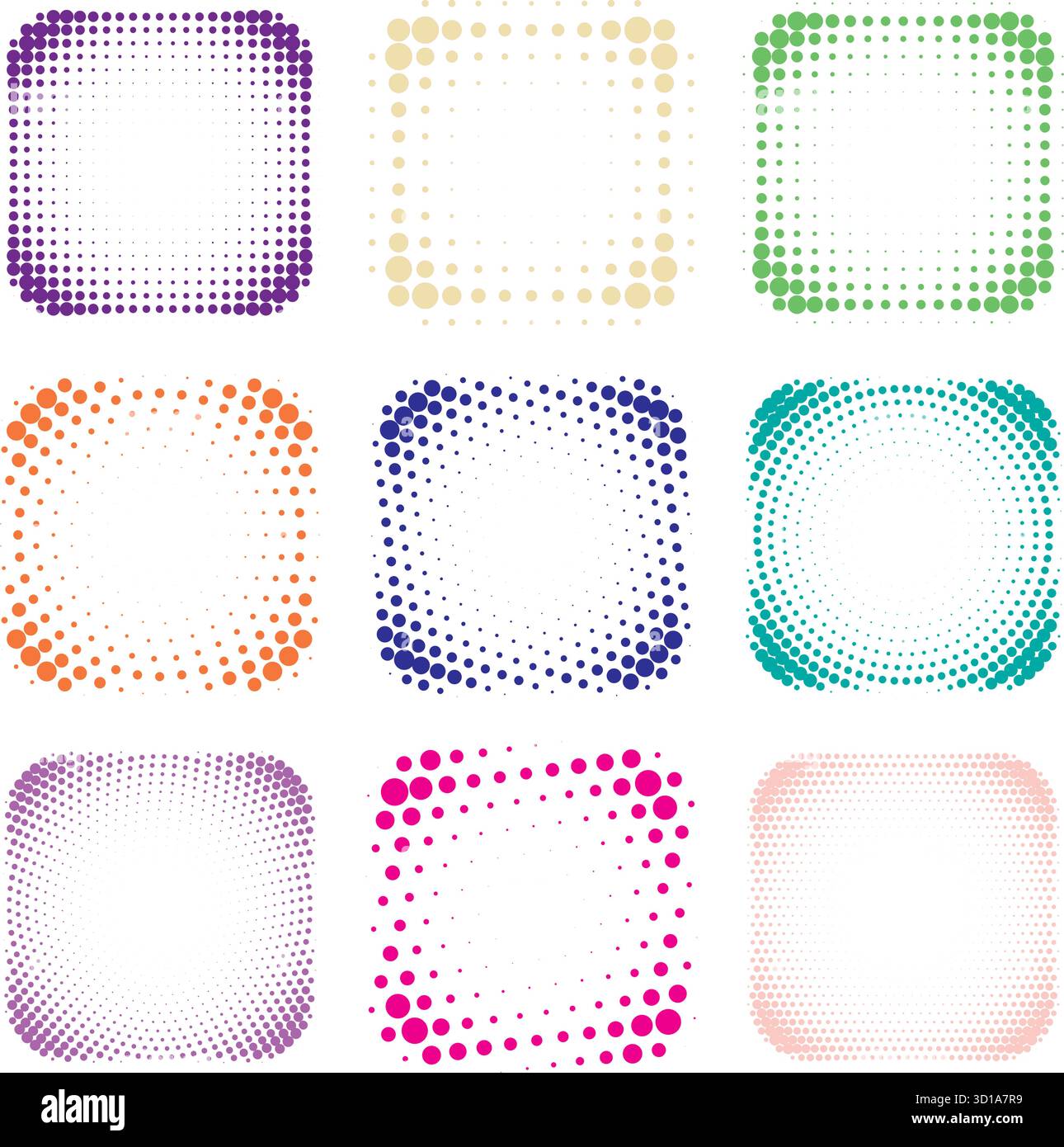 Bright circular patterns in Cut Out Stock Images & Pictures - Alamy