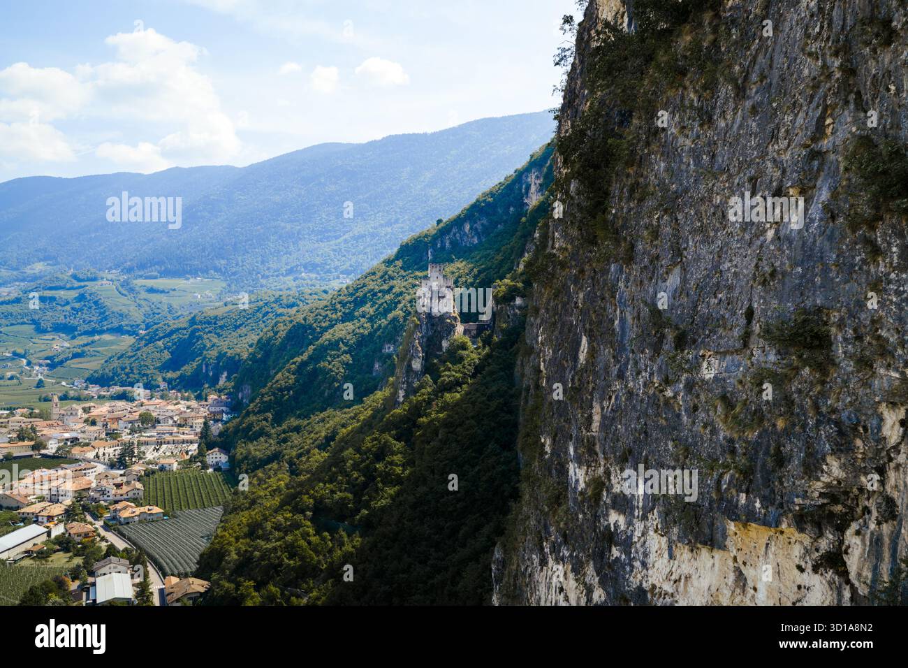 Aerial small cliffside settlement in hi-res stock photography and ...