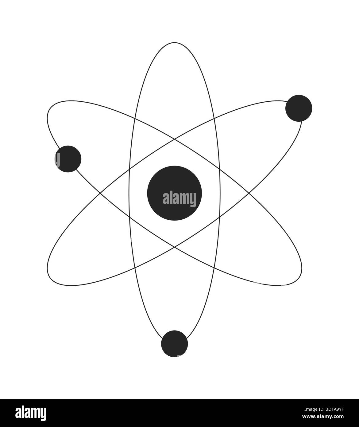 Atomic energy flat linear Stock Vector Images - Alamy