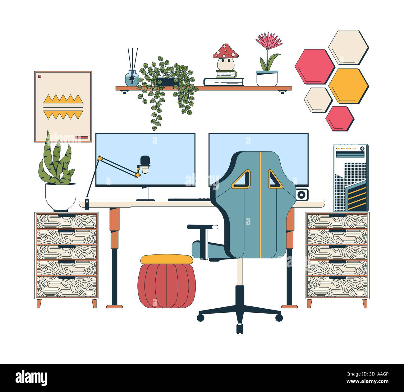 Gamer setup Cut Out Stock Images & Pictures - Alamy