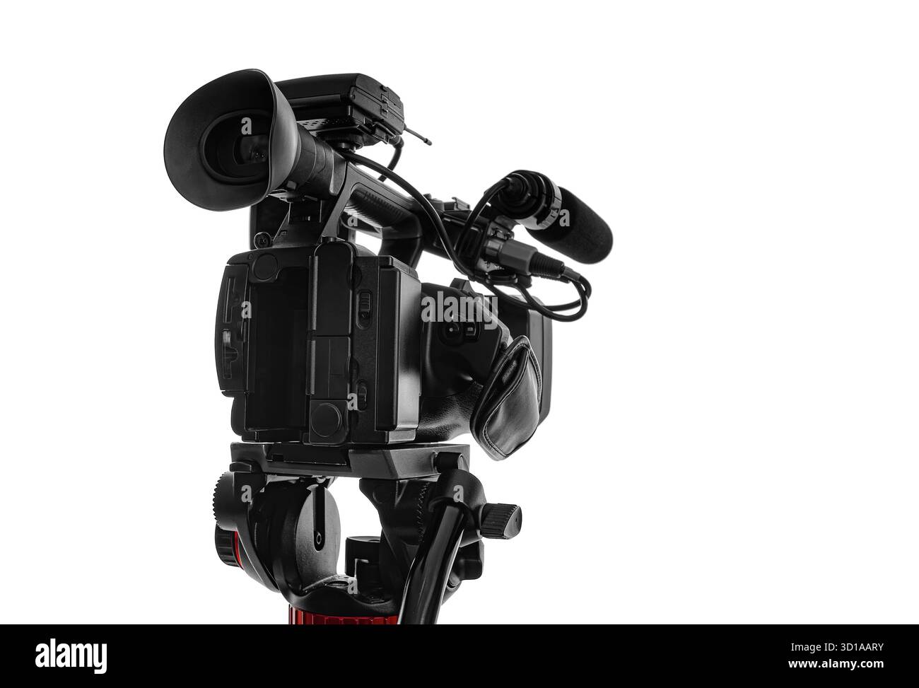 Broadcast digital camera on tripod Cut Out Stock Images & Pictures - Alamy