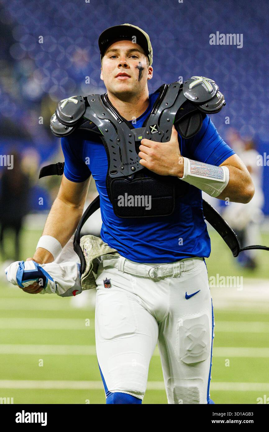 October 26, 2025: Indianapolis Colts quarterback Riley Leonard (15 ...
