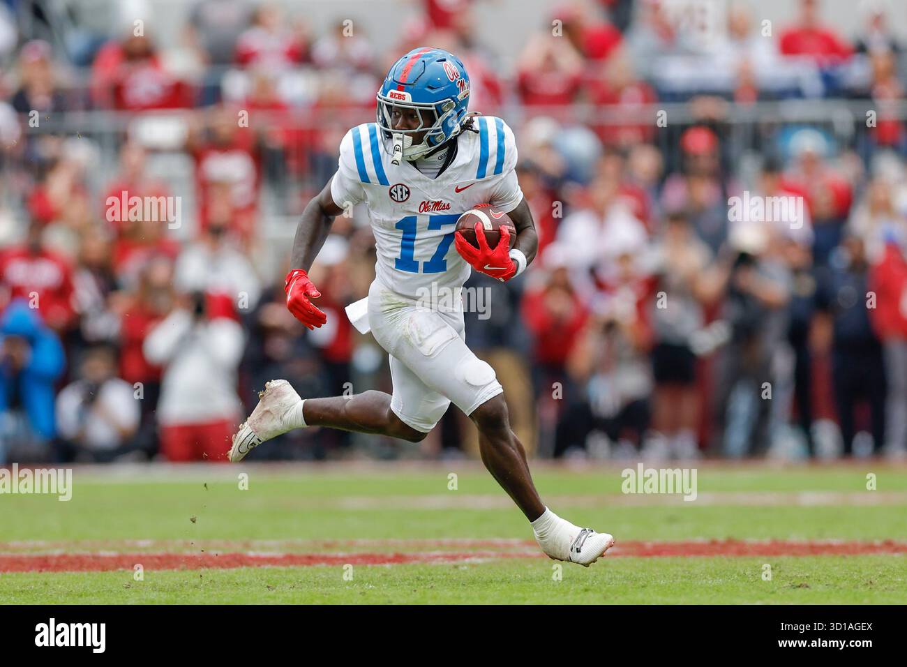 Mississippi wide receiver Winston Watkins (17) runs the ball against ...