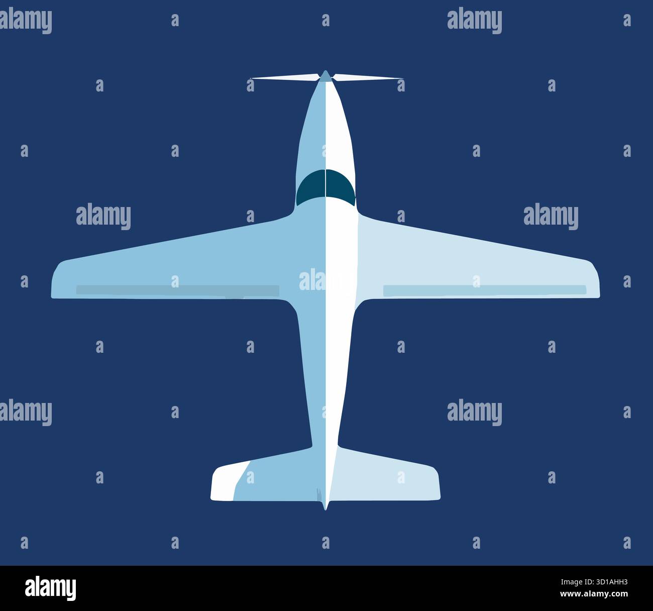 Small aircraft in sky Stock Vector Images - Alamy