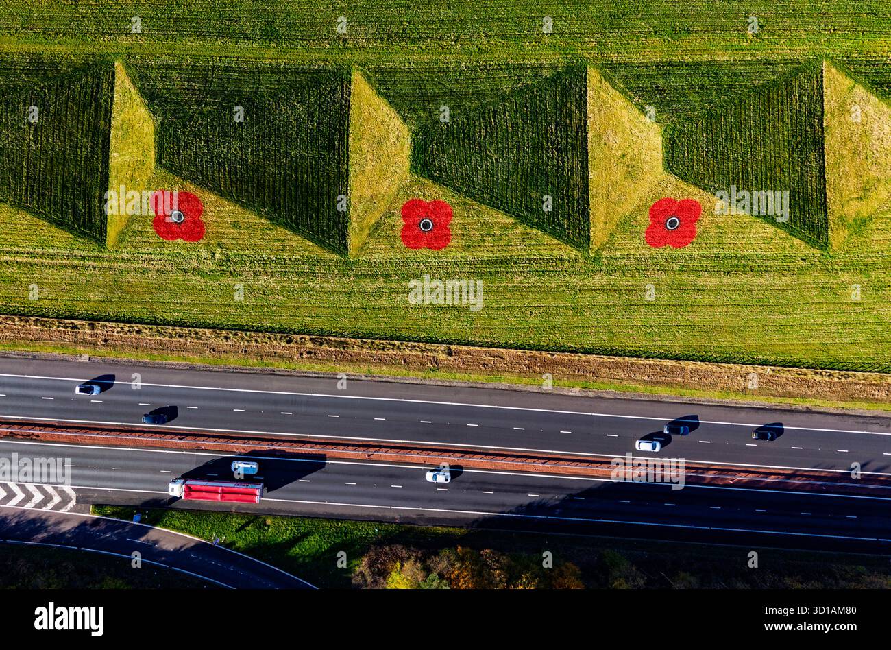 Bathgate, West Lothian, Scotland, UK. 27th October 2025. Large red ...
