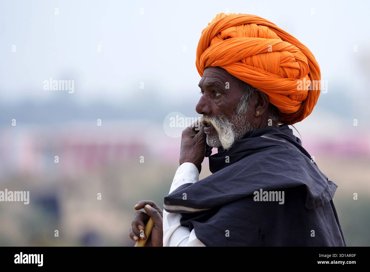 Pushkar in Rajasthan, India. 27 Oct, 2025. Indian Camel herders with ...