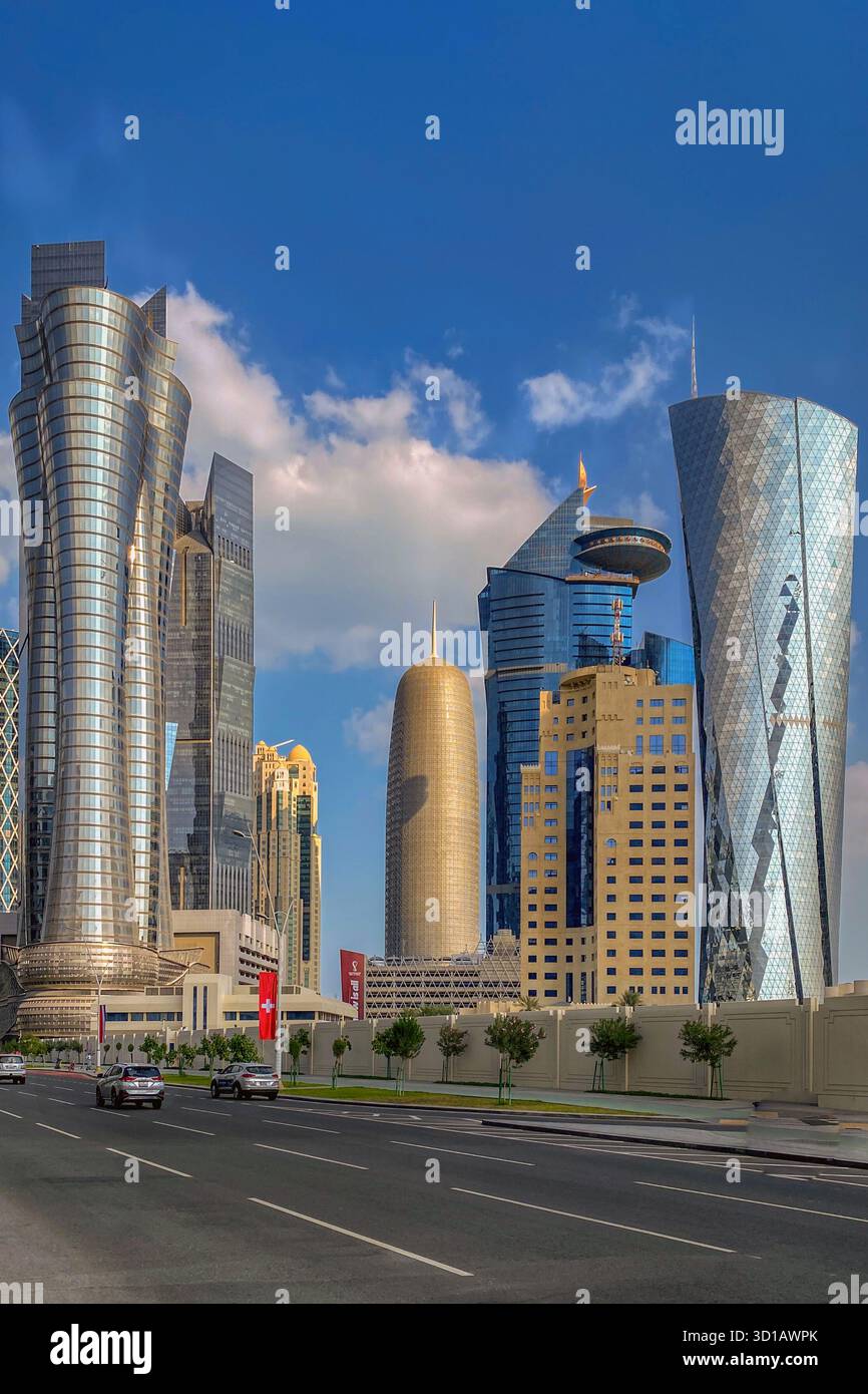 Doha, Qatar - Dec 8 2022: A stunning view of Doha’s skyline showcasing ...