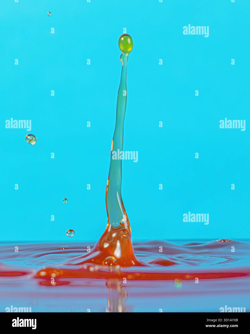 Vertical Splash in Vivid Contrast Stock Photo - Alamy