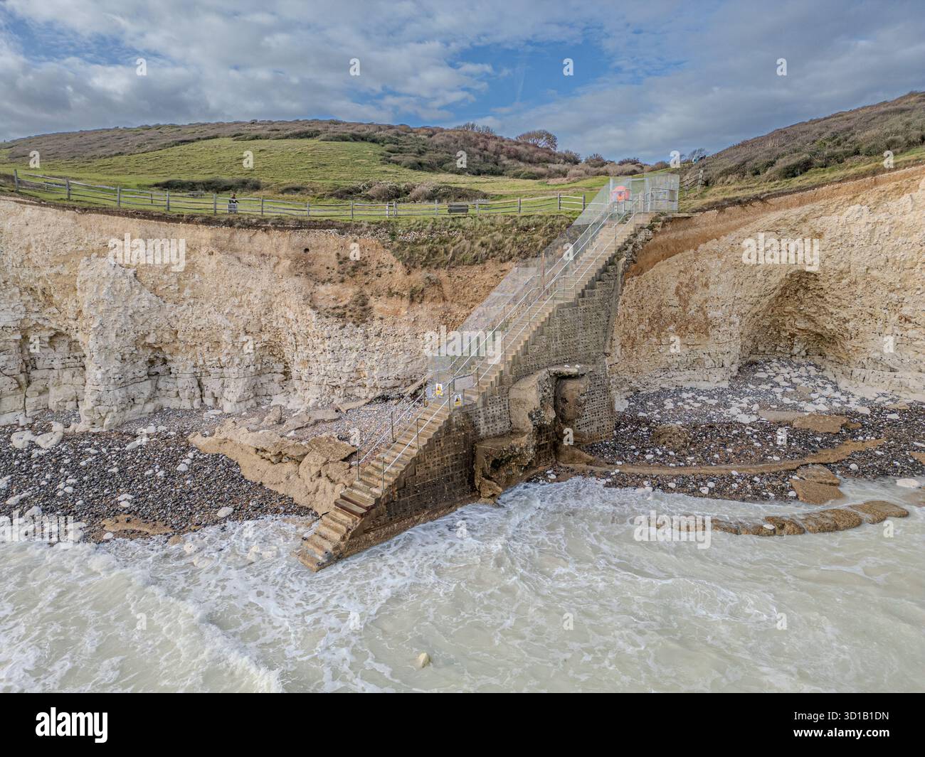 Seaford, East Sussex, UK. 27 Oct, 2025. Hope Gap Steps in the Seven ...