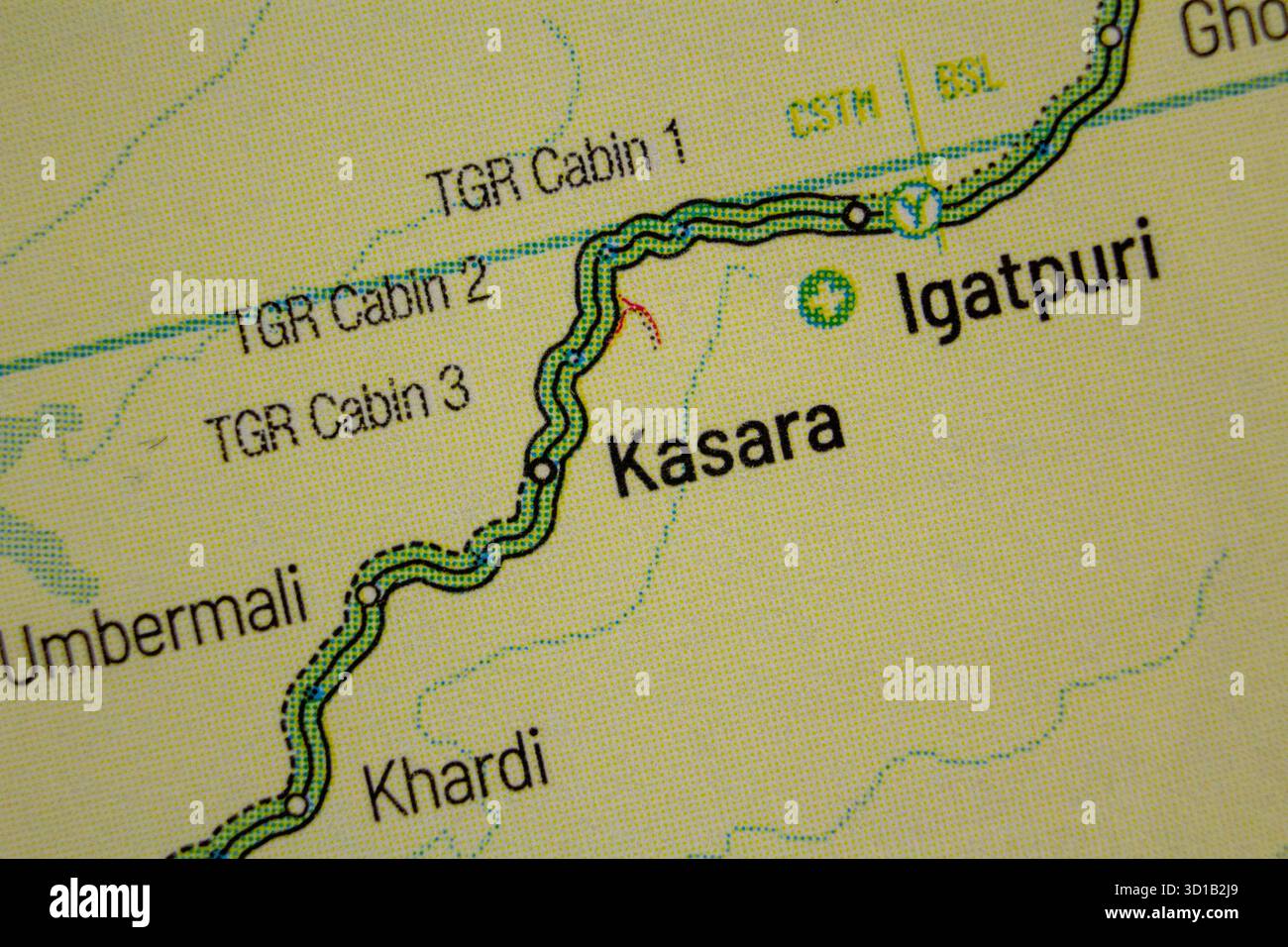 Kasara - India Railways junction schematic transport map train station ...