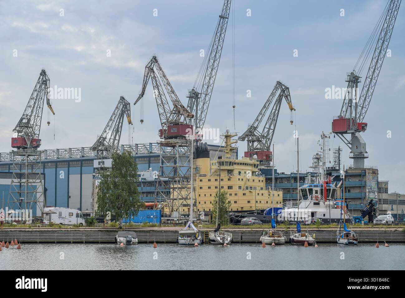 Hietalahti Werft, Hafen, Helsinki, Finnland *** Hietalahti Shipyard ...