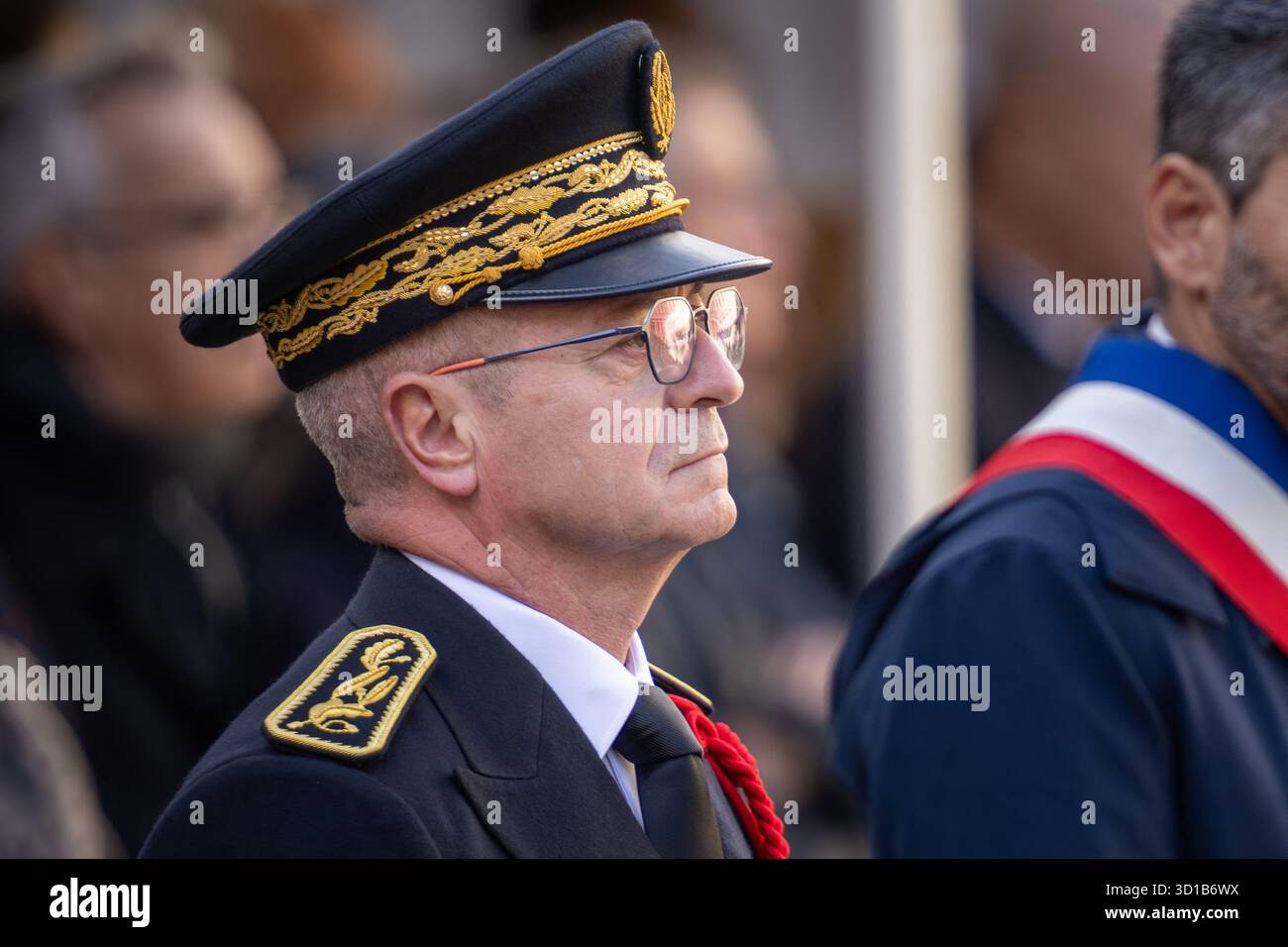 Patrice Faure (New prefet (commissioner) of Paris) during Installation ...