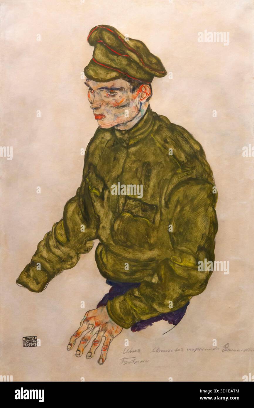Russian Prisoner of War, Egon Schiele, 1916, Leopold Museum, Vienna ...