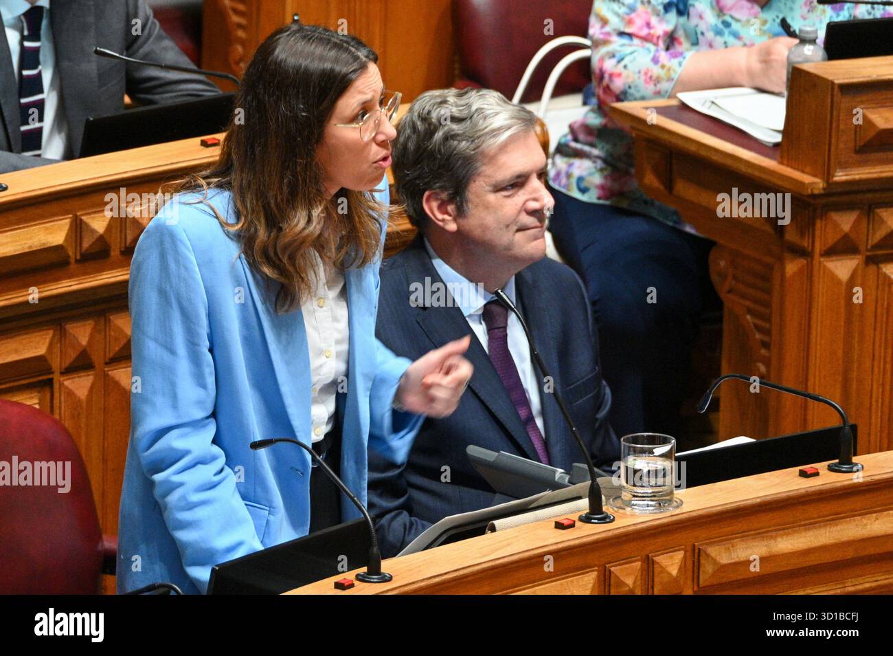 Lisbon, Portugal. 27 October 2025. Isabel Mendes Lopes, leader of the ...